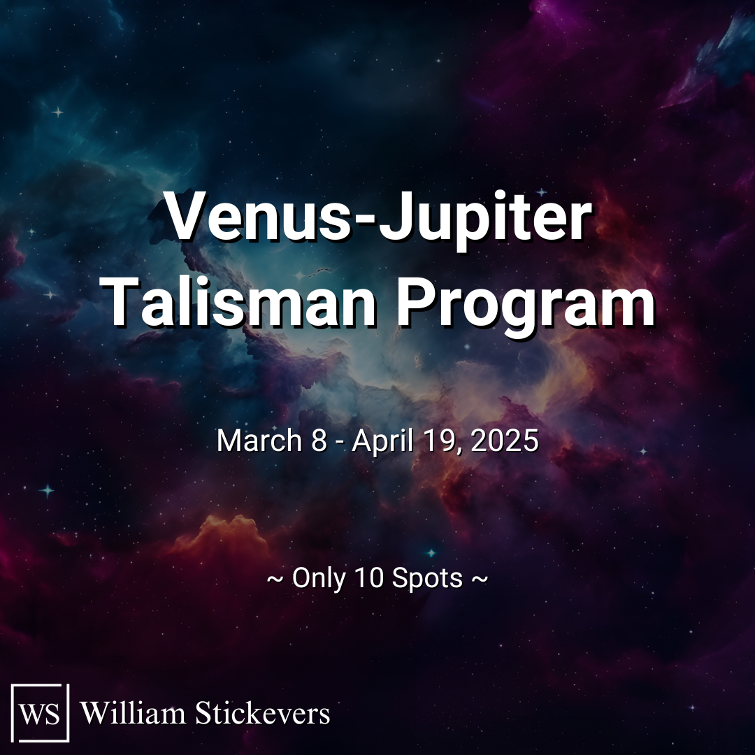 Venus-Jupiter Talisman Program 2025 - William Stickevers